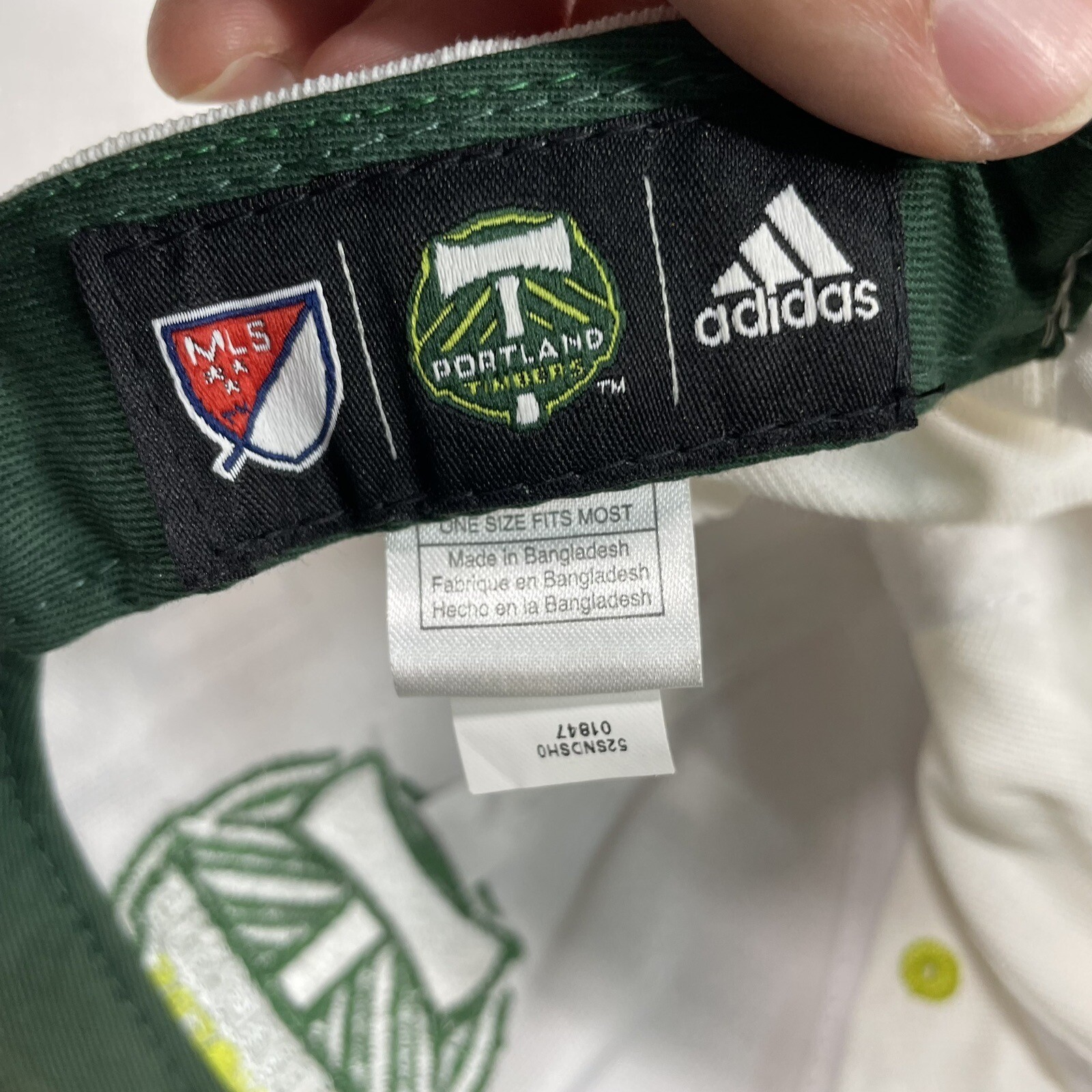 Portland Timbers Hat Cap Men’s White Green Snapback MLS Soccer Adidas ...