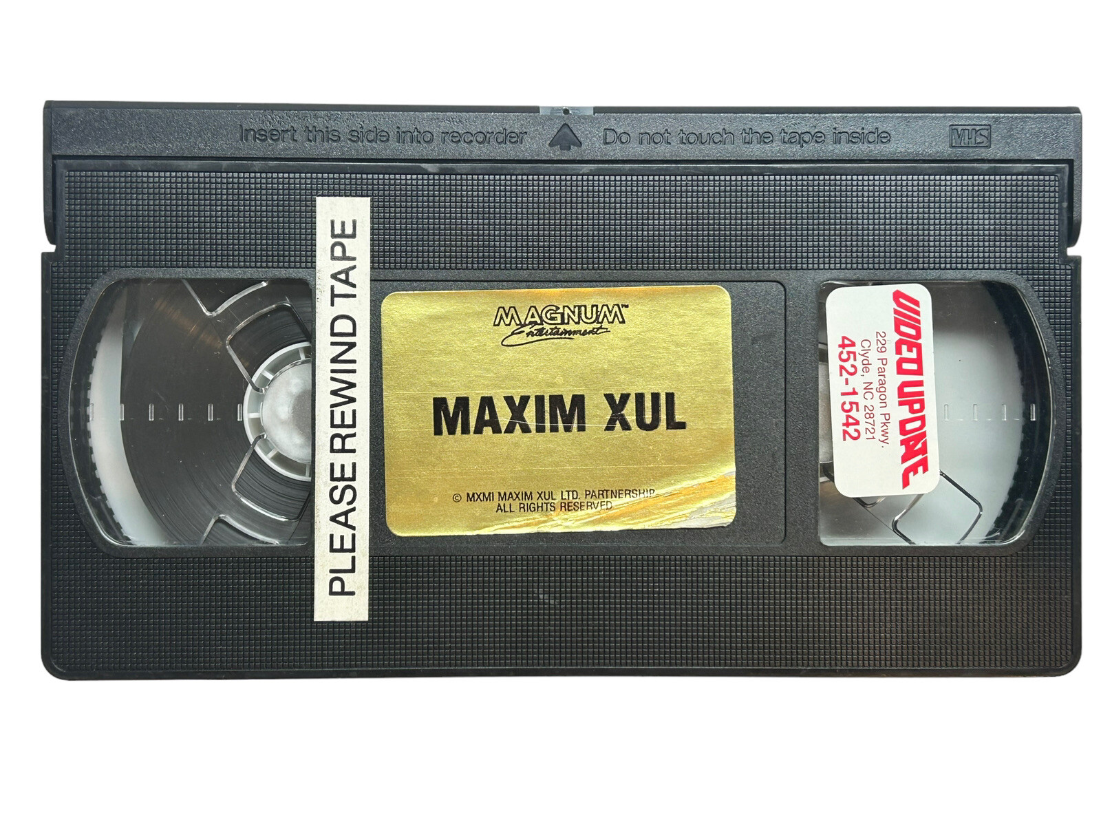 MAXIM XUL - VHS - Adam West Horror Movie 1991 Magnum Hal Streib Cutbox ...