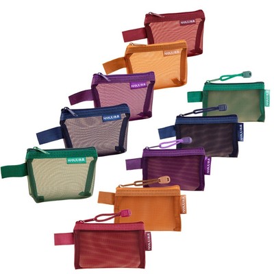 Nylon Mesh Travel Grid Bag Mesh Fabric Triangle Mesh Wallet New ...
