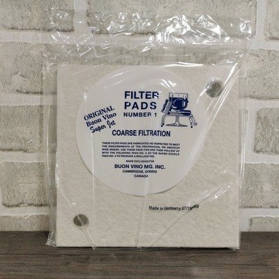 Original Buon Vino Super Jet Filter Pad #1. Wine Making and Filtering 3 ...