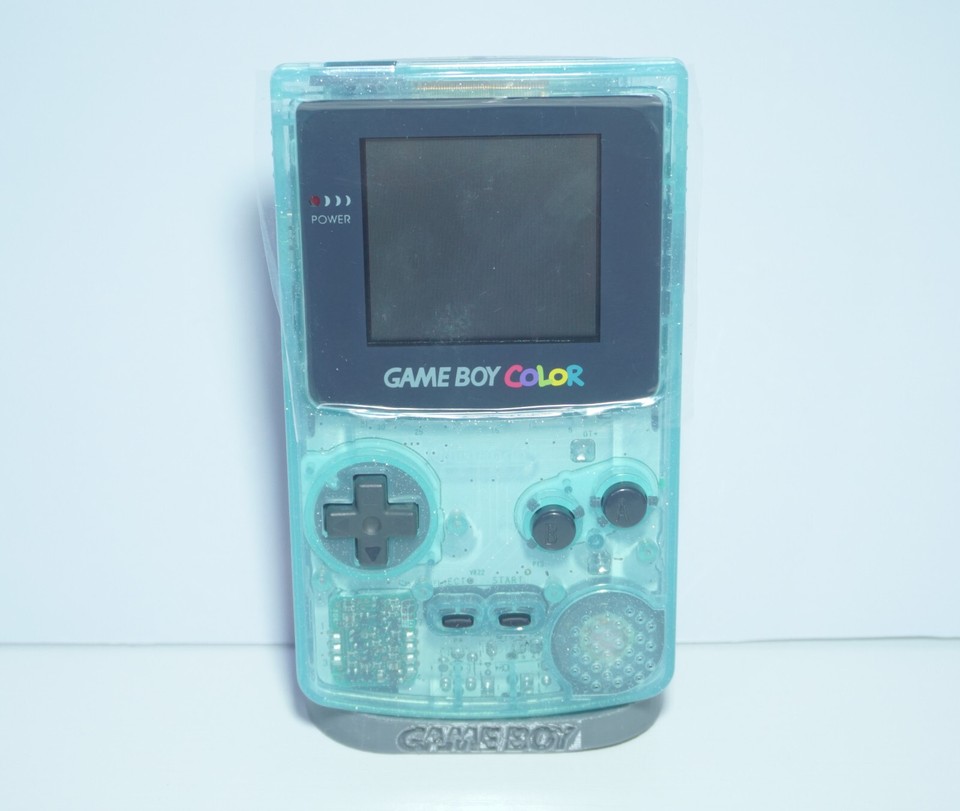 Transparent Crystal Blue Gameboy Color GBC CGB-001 Handheld Videogame ...