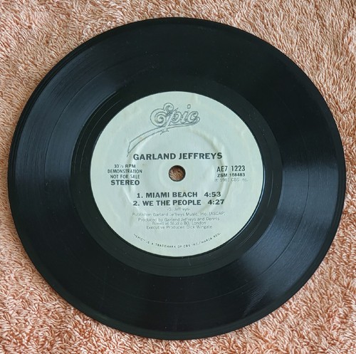 Garland Jeffreys...."Escapade" 33 RPM 7" Vinyl Record (Demo Copy) | eBay