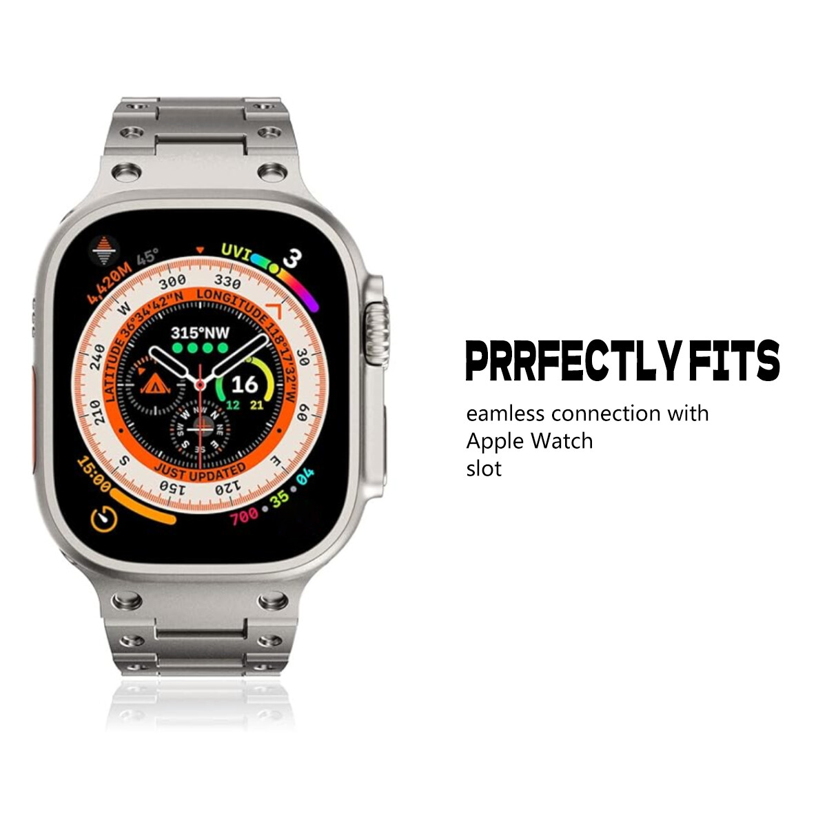 Titanium Strap For Apple Watch Ultra2 49mm For iWatch Series9 8 7 6 42 ...