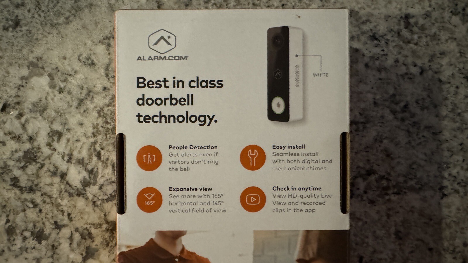 Alarm.com VDB750 Video Doorbell - White (ADC-VDB750) for sale online | eBay