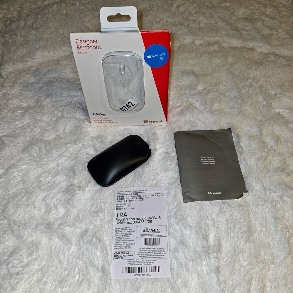 Microsoft 1679 Designer Bluetooth BT4.0 Mouse 7N5-00001 Bluetrack ...