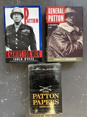 🫡 General PATTON Book Lot: A Genius For War, A Soldier’s Life And ...