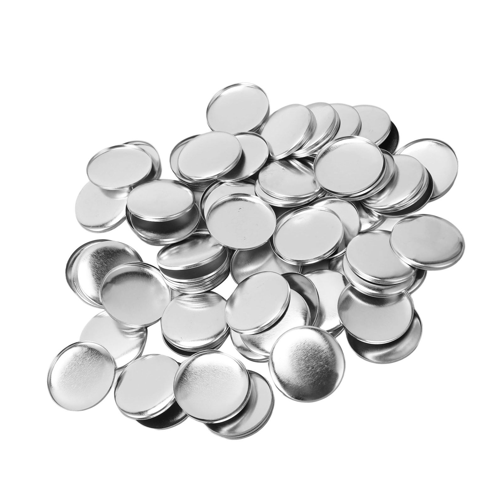 32mm 100 Sets Pin Back Button Parts Round Shape Metal Back Pin DIY ...