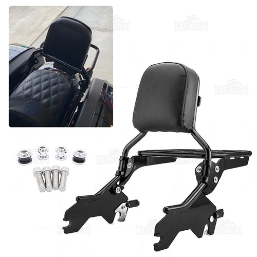 Backrest Sissy Bar Luggage Rack Docking For Harley Low Rider ST FXLRST ...