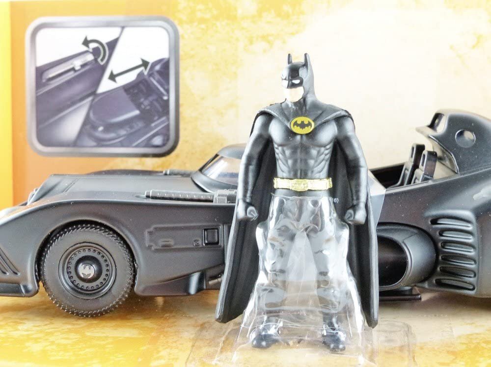 Dc Comic 1989 Batmobile With 2.75" Batman Metals Diecast Vehicle With ...