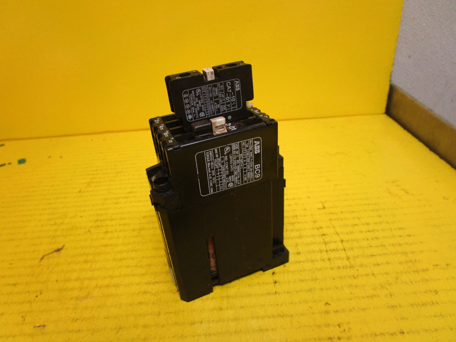 ABB BC9 CONTACTOR BC9-30-01 24V COIL 26A A AMP W/CA7-10 | eBay
