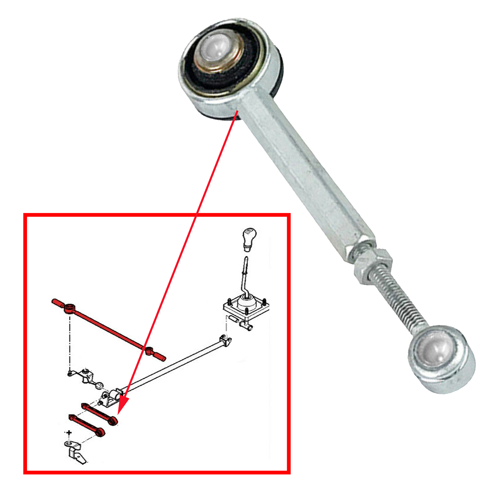 BIELLETTE BOITE DE VITESSE POUR PEUGEOT BERLINGO CITROEN PARTNER 2454 ...