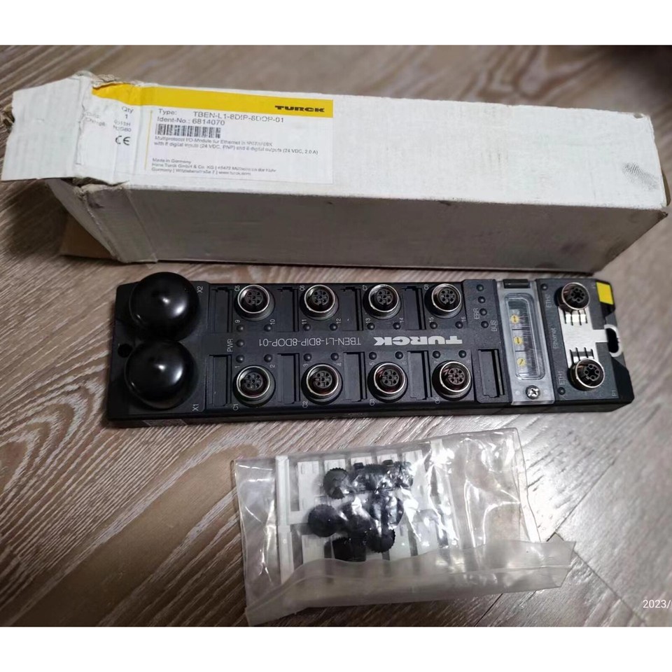 one new turck TBEN-L1-8DIP-8DOP-01 Ethernet multi-protocol I/O module # ...