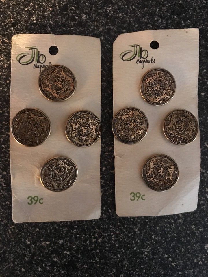 Estate Netherlands coat of arms Dutch Royal Buttons Je Maintiendrai Two ...