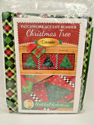 Shabby Fabrics Patchwork Accent Runner Precut Month Kit 9.5”x29.5”, U ...