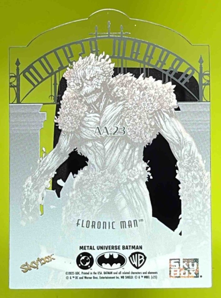 2025 Skybox Non-Sport Metal Universe Batman Floronic Man Arkham Asylum ...