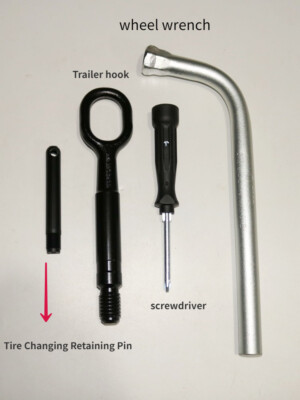 For Audi A4L Q5 A3 A6L Spare Lug Wrench Tire Tool Kit w/ Bag wheel ...