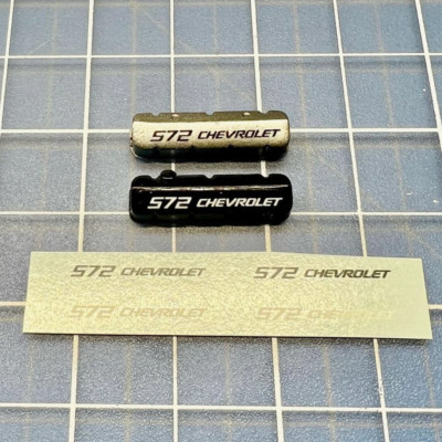 Set of Chevy 572 Decals for Engine Covers 1/24 1/25 | eBay
