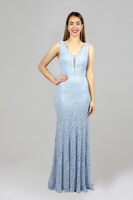 Lace Light Blue Bridesmaid Dress ENVIOUS BRIDAL & FORMAL | eBay Australia