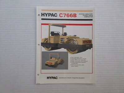 Hypac C766B Vibratory Compactor Sales Brochure | eBay