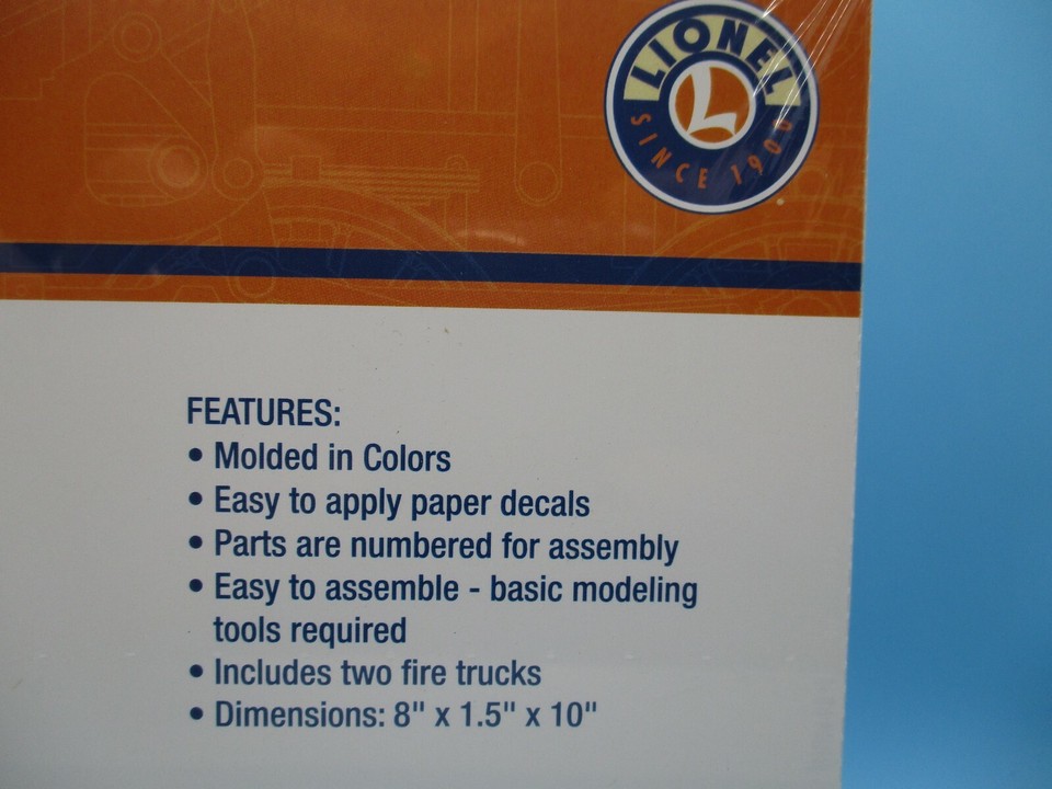 LIONEL HO SCALE STRUCTURE KIT - FIRE DEPARTMENT KIT - INCLUDES 2 FIRE ...