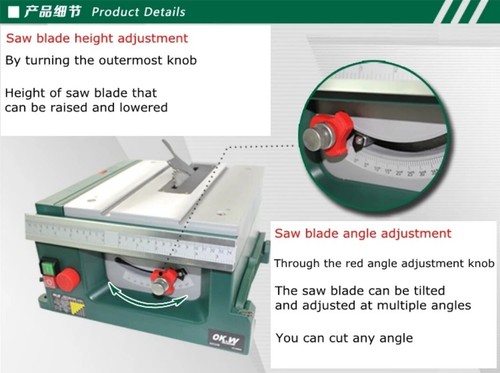 Mini Table Saw Precision Digital Display Table Saw Diy Woodworking ...