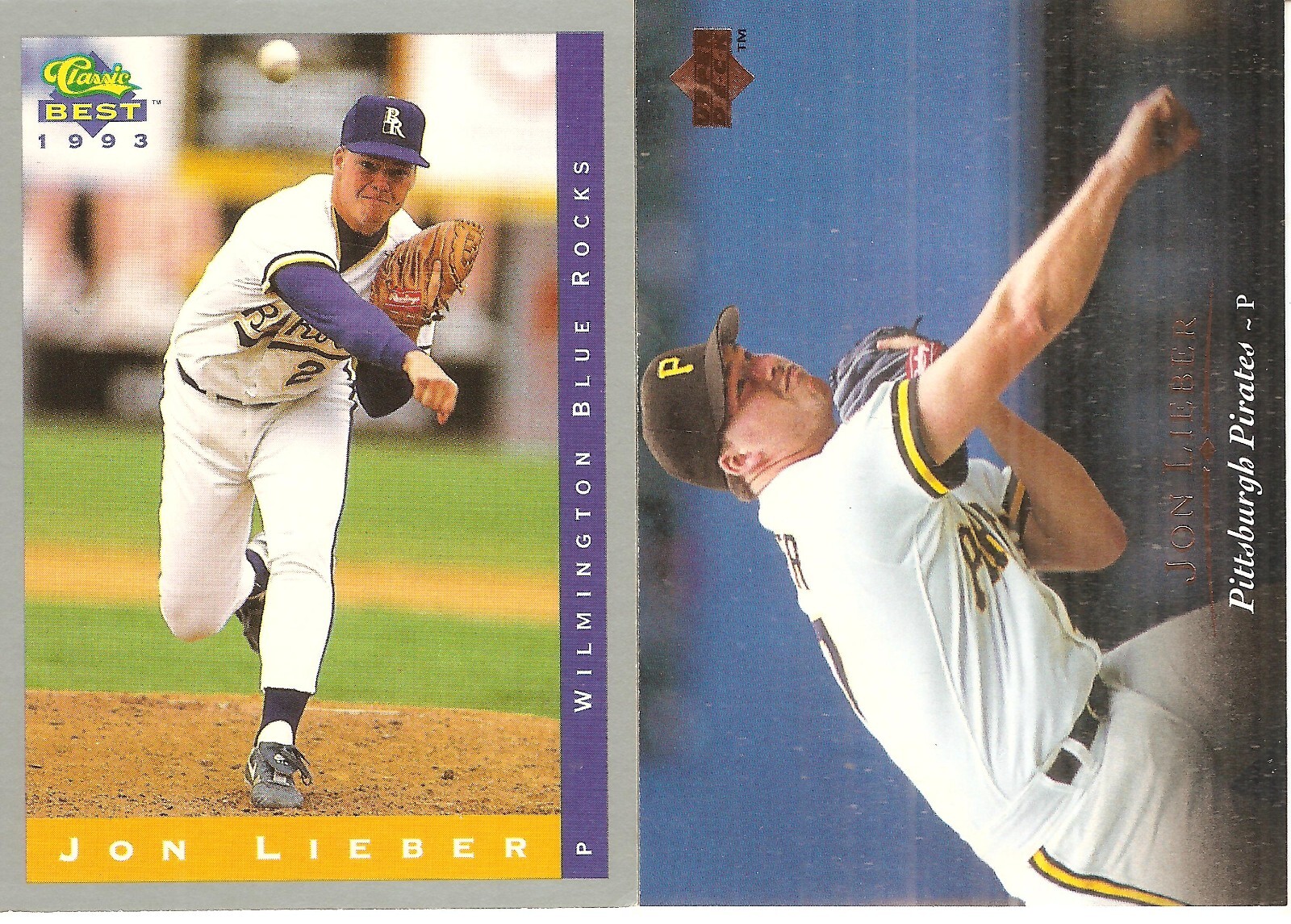 2 DIFFERENT CARD JON LIEBER BASEBALL CARD LOT 898 | eBay