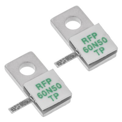 2pcs 60w 50 ohm RF High Frequency Flange Mount Power Resistor Dummy ...