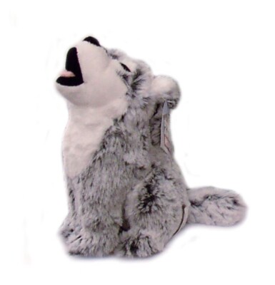 Howling Grey Timber Wolf 7" Plush Toy NEW | eBay