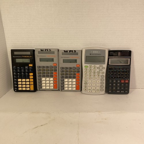 Texas Instruments And Casio Calculators Working TI-30 FX-991s Lot Of 5 ...