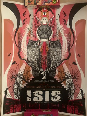 Isis Boris These Arms Are Snakes Australia 07 Tour Print Seldon Hunt ...