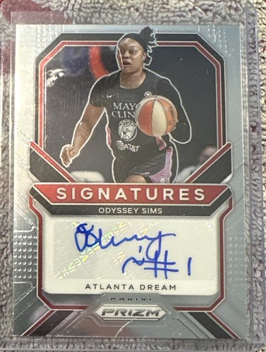 Odyssey Sims 2021 Panini WNBA Prizm Signatures Autograph SG-ODS Atlanta ...