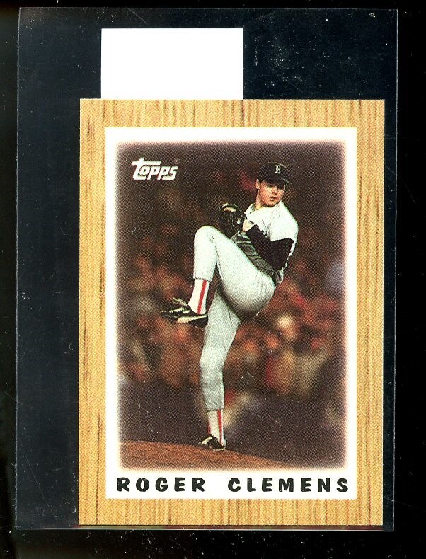 1987 TOPPS MINI LEAGUE LEADERS #42 ROGER CLEMENS REDSOX MINT E016305 | eBay