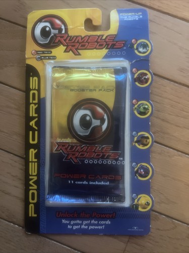 Vintage Rumble Robots POWER-UP 11 Cards Booster Pack On Card Brand New ...