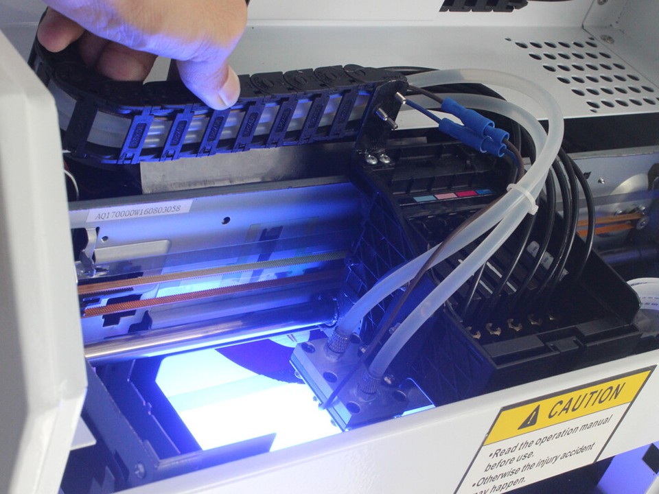 ACHI A4 UV Printer Flatbed Printer Epson L800 Metal Phone Case Acrylic ...