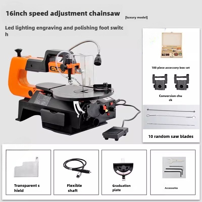 Variable Speed Parallel Arm Scroll Saw with Extra-Large Dual-Bevel ...