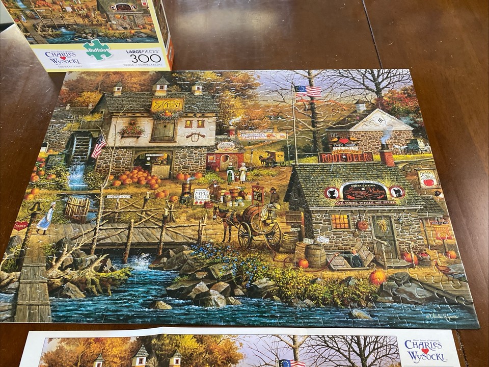 Buffalo Jigsaw Puzzle Charles Wysocki “Old Bucks County” Large 300 ...