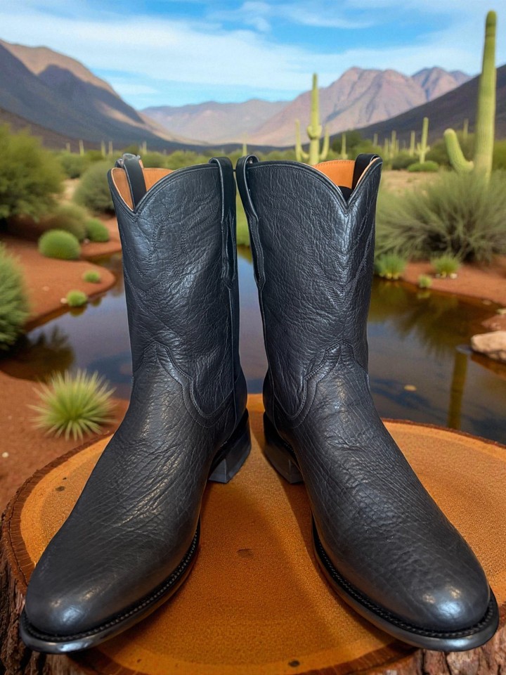 ARIAT Bench Made Clanton Cool Black Bison 10044799 Sz 13-D Brand NEW ...