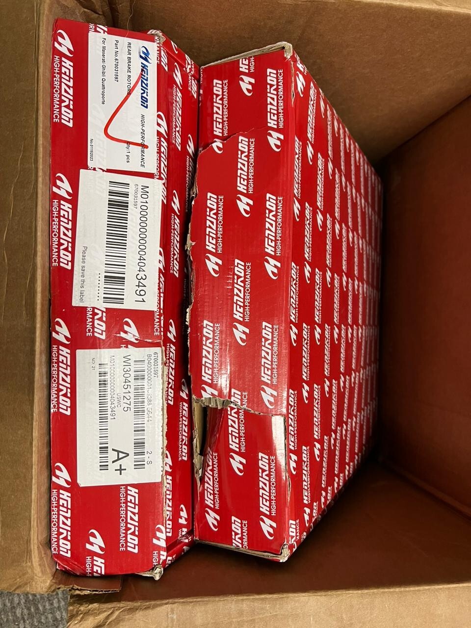 Maserati Rear Brake Rotors (set of 2) 670031597 Ghibli Quattroporte | eBay