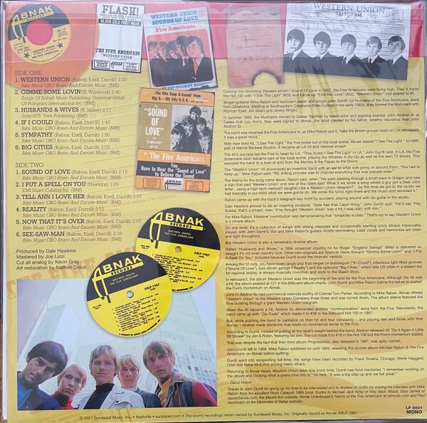 FIVE AMERICANS - Western Union LP New SEALED Sundazed vinyl | eBay