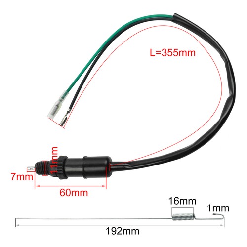 Universal Motorcycle Rear Brake Stop Lever Light Switch Spring For ...