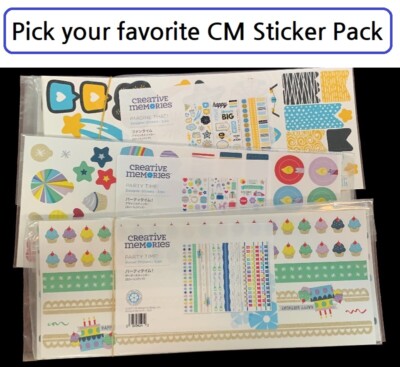 Creative Memories Sticker Pack Rare & Current 3/pk Scrapbook Craft ...