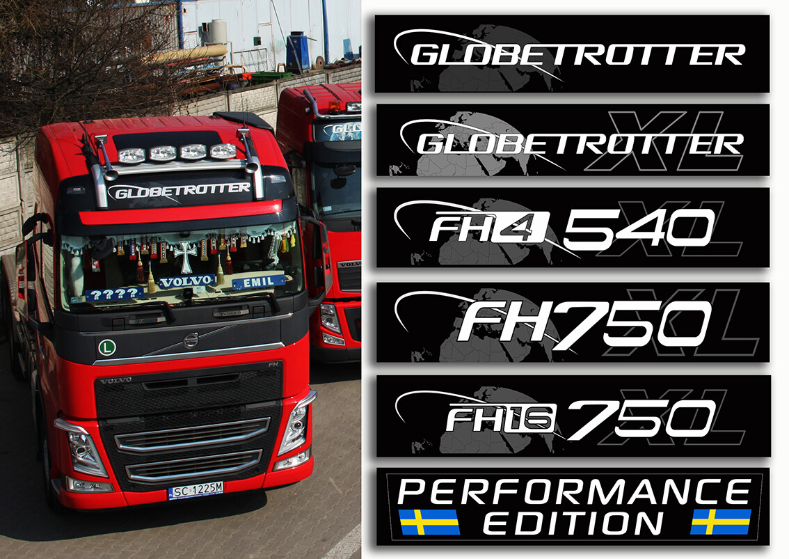 Volvo Globetrotter Logo Used Transfers Volvo Fh 12 13 16