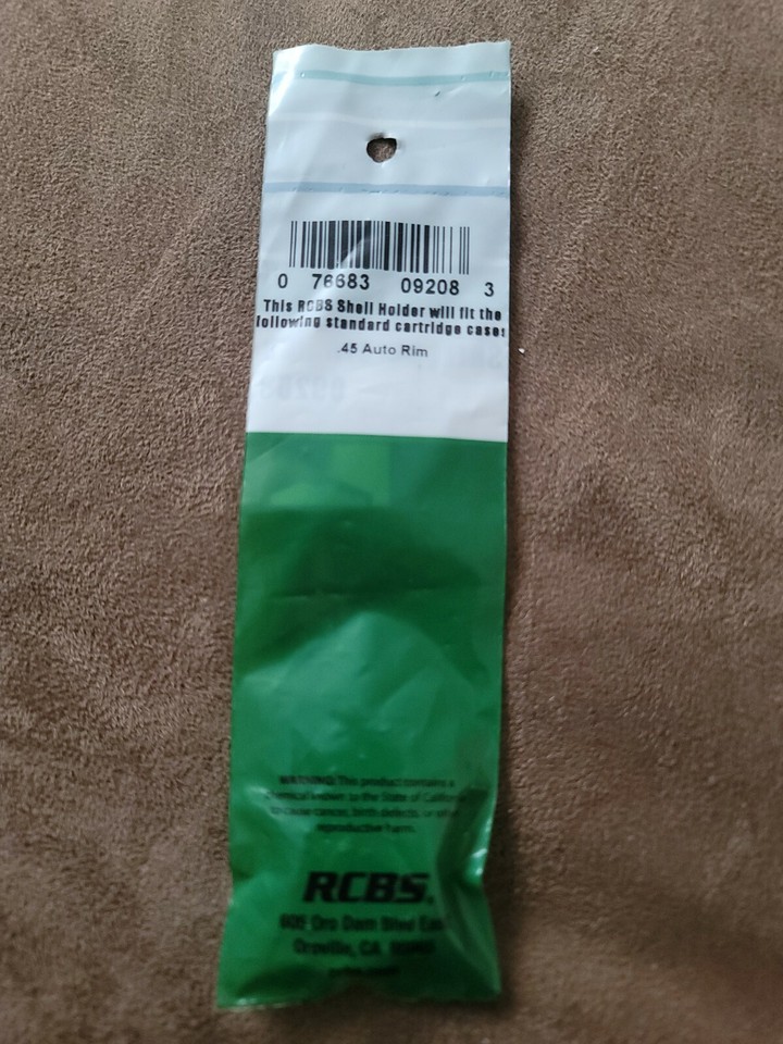 RCBS UNIVERSAL SINGLE STAGE SHELL HOLDER | eBay
