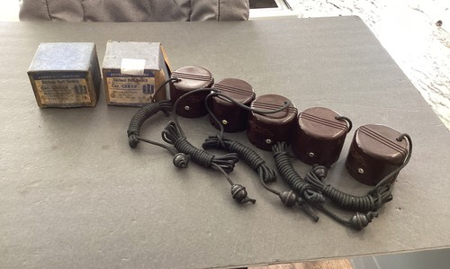 5 NOS NEW General Electric GE 859 Brown Textolite Pull Chain Switch ...