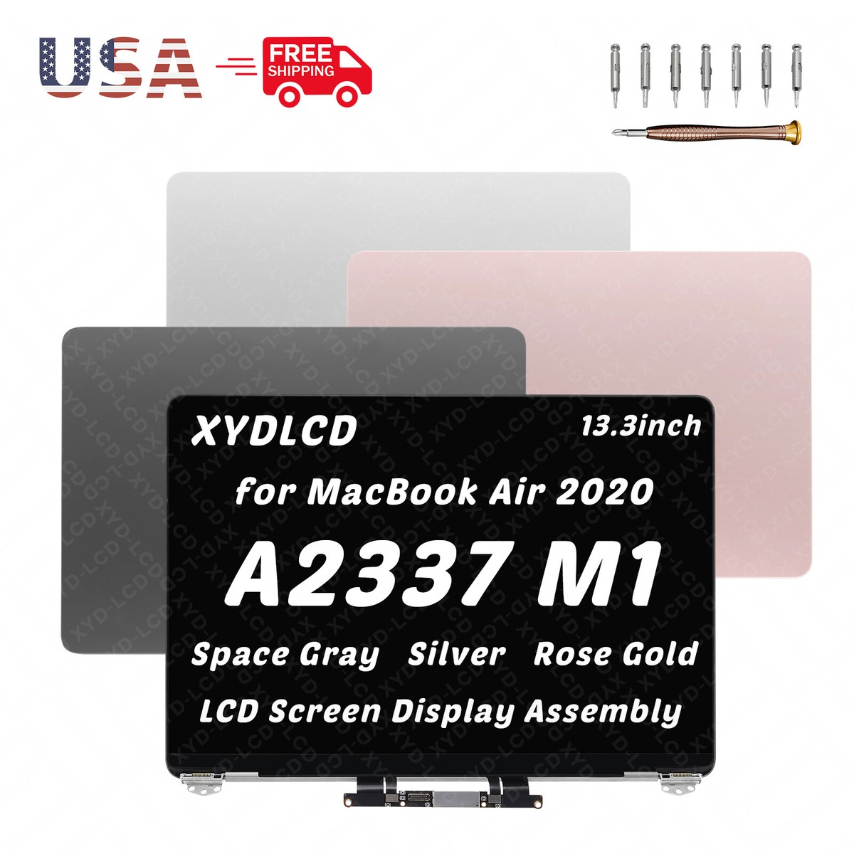 New MacBook Air A2337 M1 LCD Screen Display Gray Silver Gold New MacBook Air A2337 M1 LCD Screen Display Gray Silver Gold
