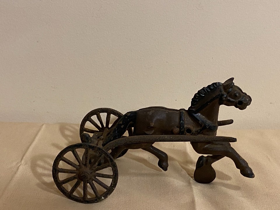 Antique Cast Iron Horse and Hitch Nice Arcade Kenton Hubley ak-97 | eBay