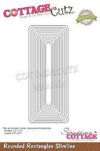 COTTAGE CUTZ - METAL CUTTING DIE - ROUNDED RECTANGLES SLIMLINE | eBay