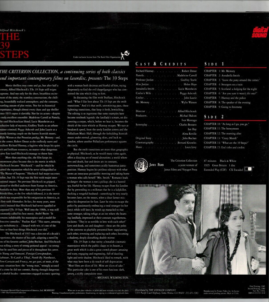 The 39 Steps, Criterion #3 (1935) [NTSC] | eBay