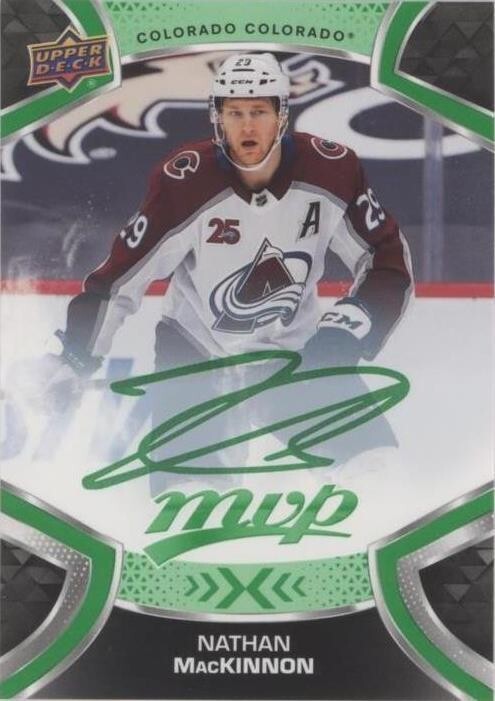 2021-22 Upper Deck MVP - Nathan MacKinnon #216 Green Script for sale ...