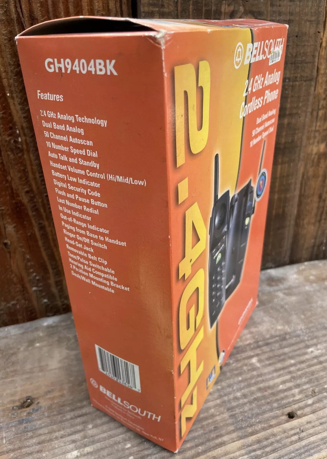 BellSouth Cordless Phone 2.4 GHz 50 Channel Autoscan GH9404BK NEW IN ...